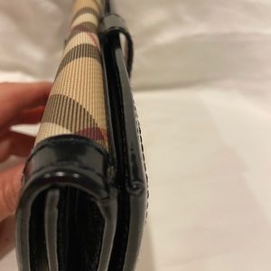 Burberry | Bags | Authentic Burberry Original Print Vinyl Black 2fold ...